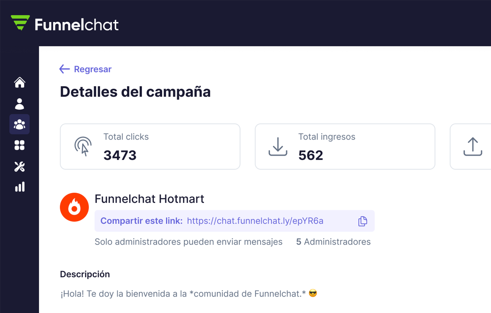 Activa tu prueba gratis - Funnelchat